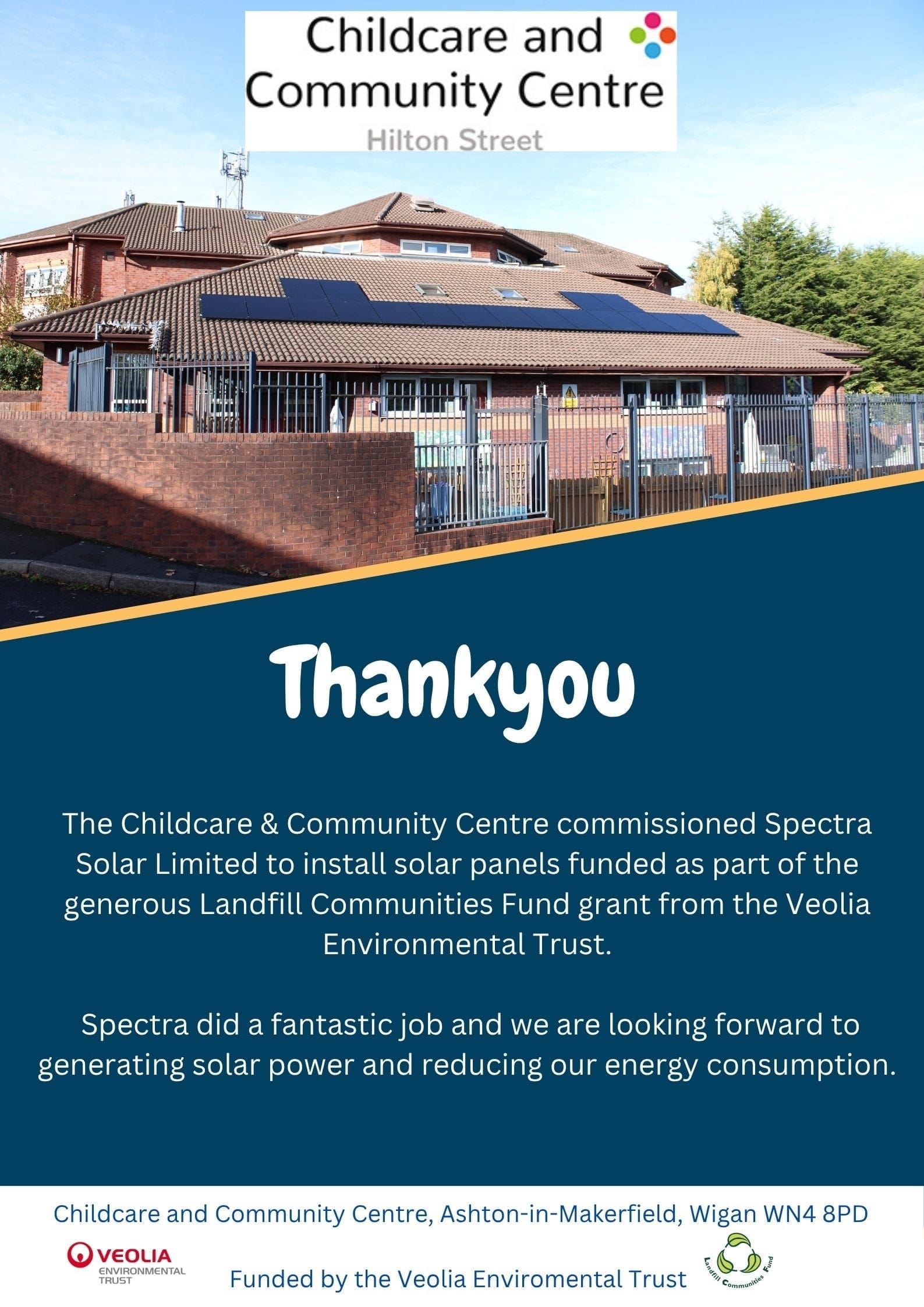 Thank you Spectra Solar Limited for our solar panels! | CCCAD ...
